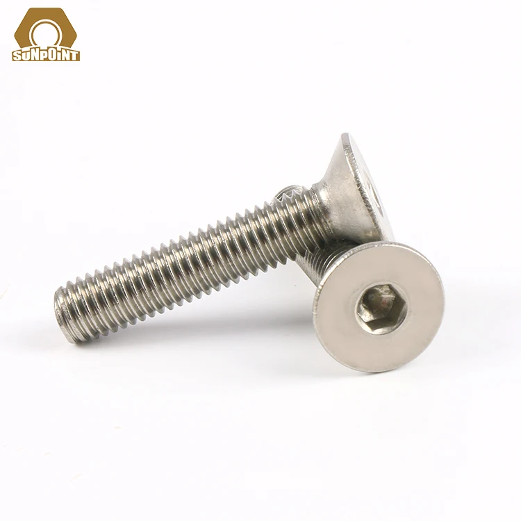 De Acero Inoxidable Din 7991 M6 M8 Avellanada Con Hueco Hexagonal Tornillo De Cabeza - Buy Din ...