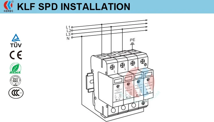 AC380V 三相 SPD/三相浪涌保护 TN-S 电力系统| Alibaba.com