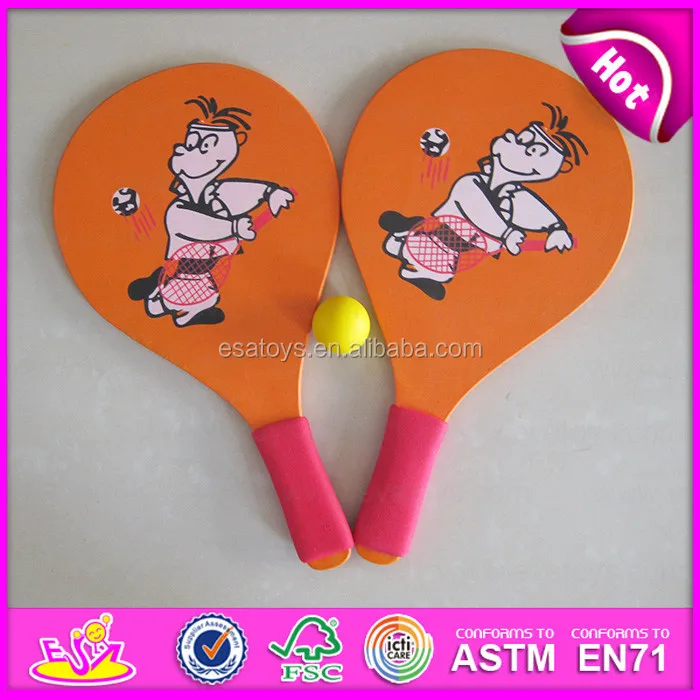 1 New Arrival Wooden Beach Ball Racket Set,Popular Kid Wooden Beach ...