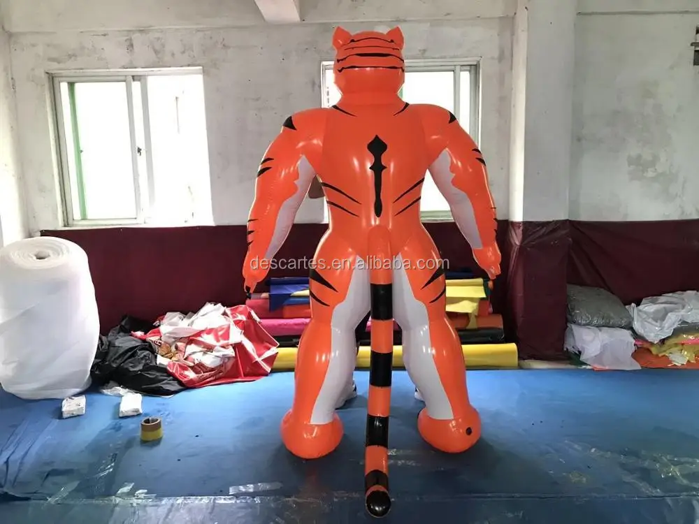 Lifelike Oem Design Giant Pvc Inflatable Tiger Character For ...