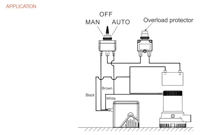 Seaflo Magnetic Electronic Water Level Control Float Switch For Boats ...