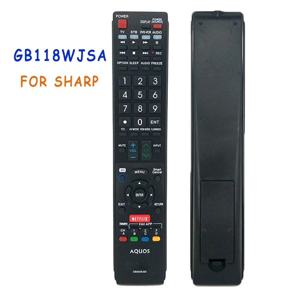 Universal Tv Remote Control For Sharp Tv Gb118wjsa - Buy Ir Remote ...