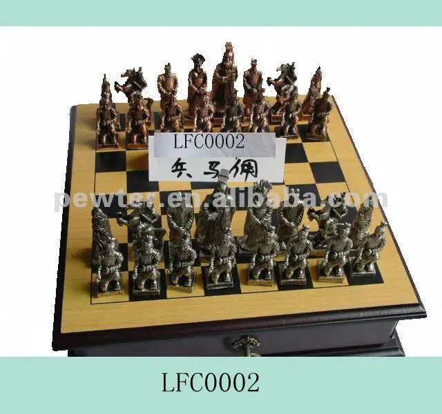 Popular Chess Set With Golf Chess Piece - Buy Metal Chess Set,Pewter ...