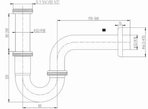 Sanipro Good Quality Stainless Steel P-trap Sizes Siphon Chrome Plated ...
