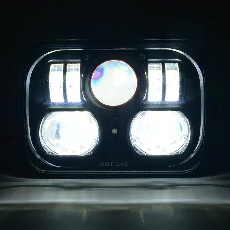 5*7'' 88w Rectangle Led Lights With Position Lamp For Truck 6x7 ...