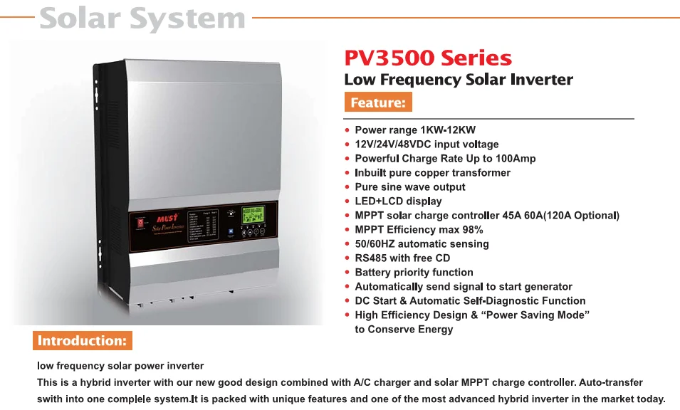 Suder Solar 24v Dc To 220v Ac 10000 Watt Power Inverter For Home Use ...