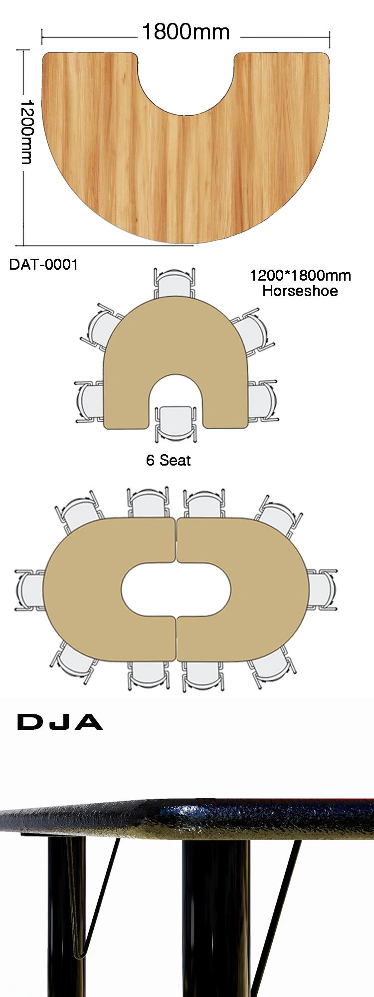 U Shape Popular Cheap Adjustable Kindergarten Primary Used School ...