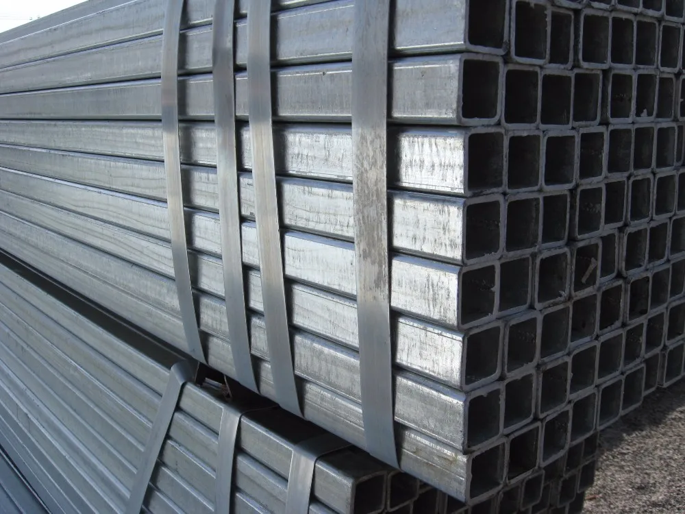 Q195 Q235 Q345 Galvanized Square Rectangular 2x4 2x3 2x2 Steel Tubing ...