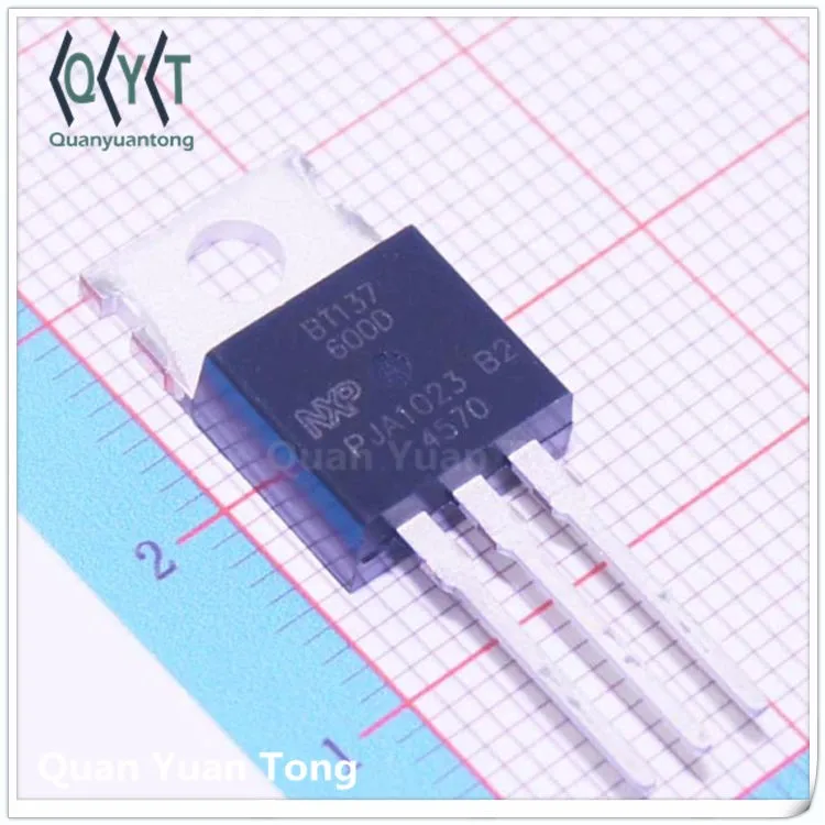 Triac Bt137 Transistor Bt137 Bt137-600 Bt137-600d Sensitive Gate 600v ...