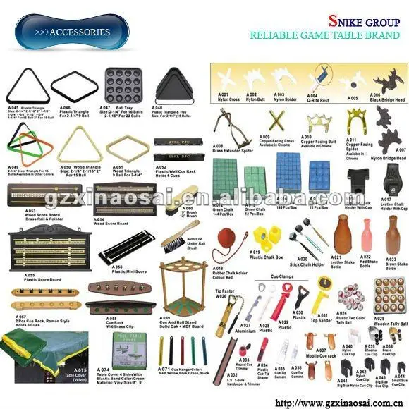 57mm Billiard Balls K55 Rubber - 8ft Pool Table for Sale