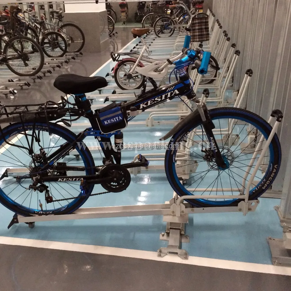 Double Tier Bicycle Rack With Horizontal Slide Rack - Buy Double Deck ...