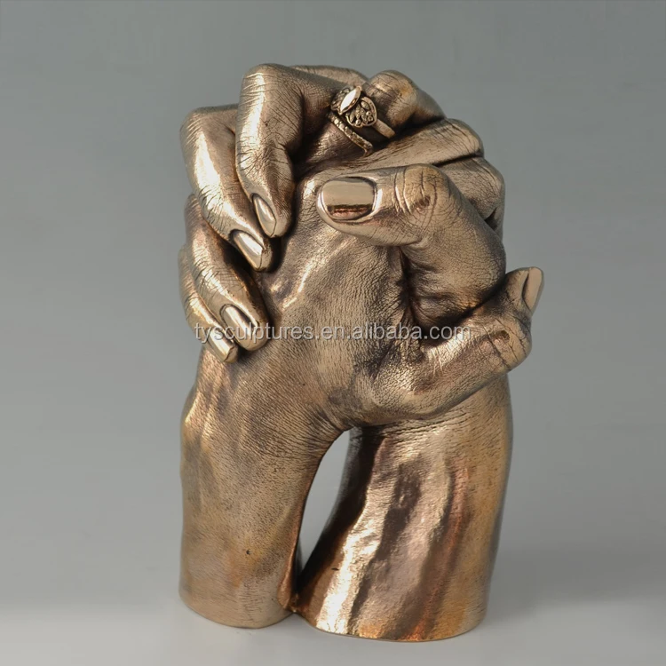 Wholesale Bronze Sculpture of Hands Together - Symbolize Love
