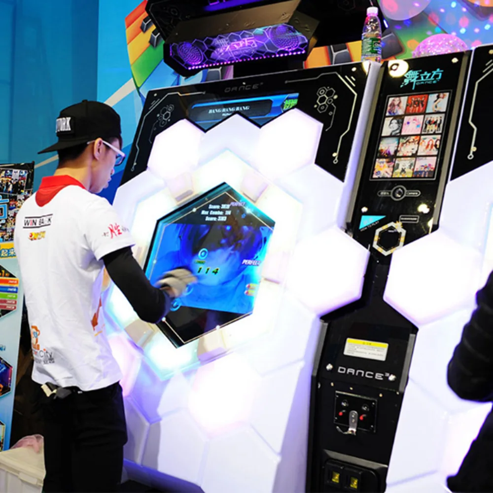 Coin Operated Dance Cube Video Dancing Game Machines