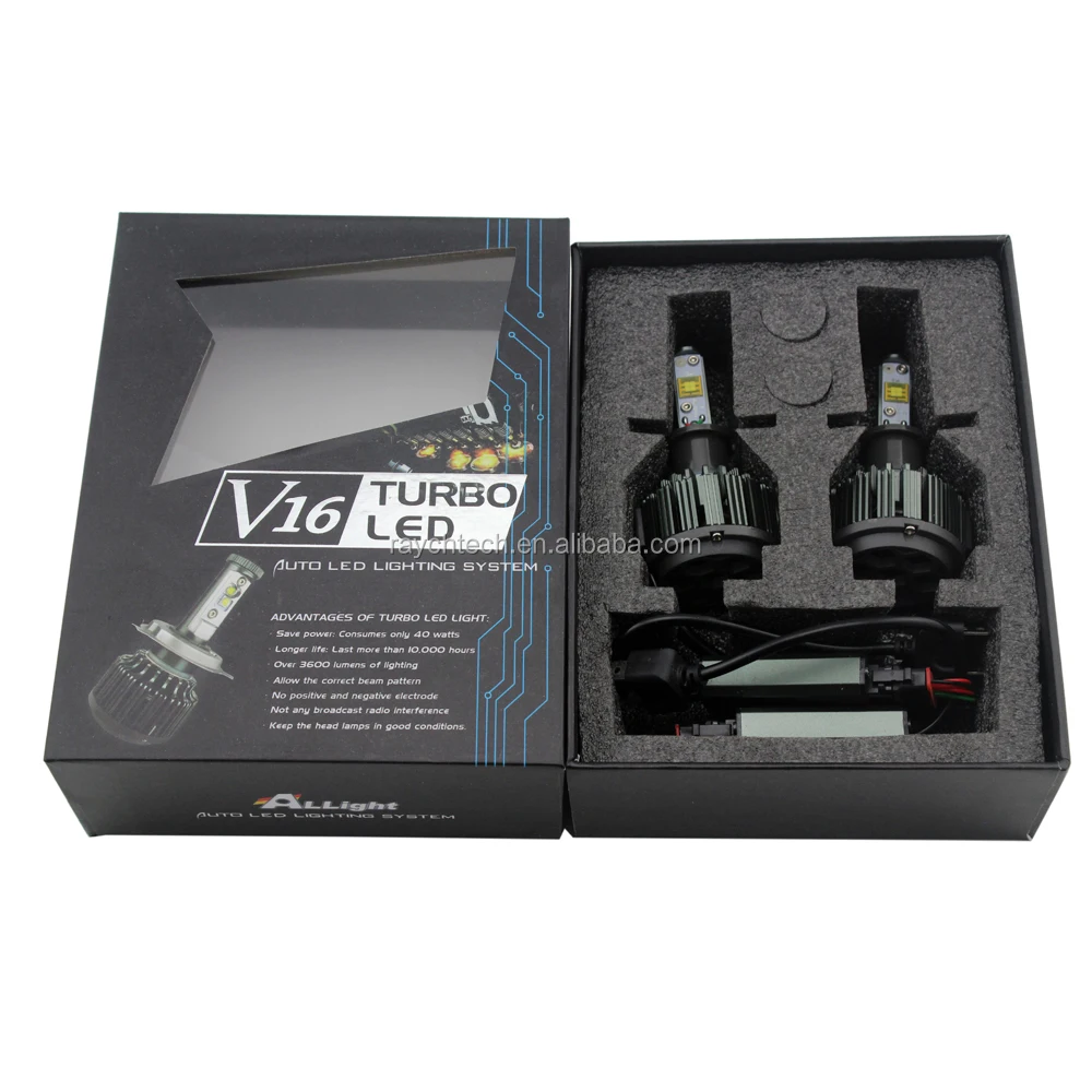 Auto Head Lights V16,Led Car Auto Light,V16 Turbo Led Headlight H4 H11 ...
