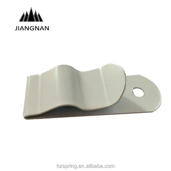 White Color Painted Flat Metal Spring Steel Spring Clips - Buy Spring ...