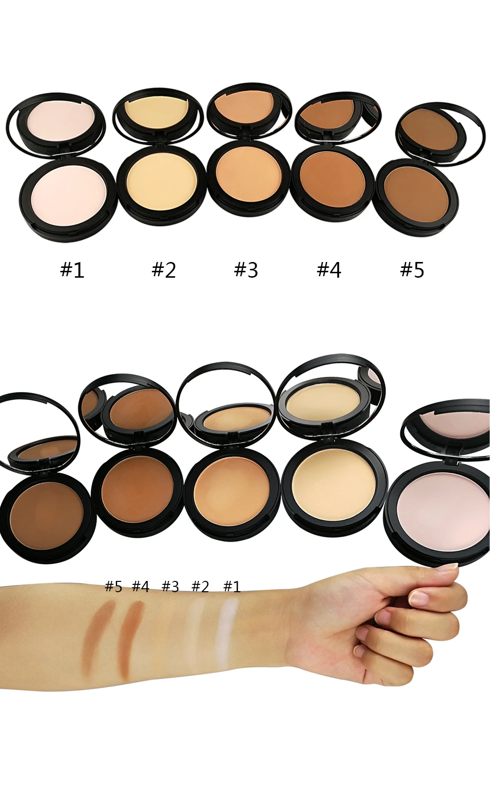 New Arrival Private Label Compact Powder Makeup Pressed Powder
