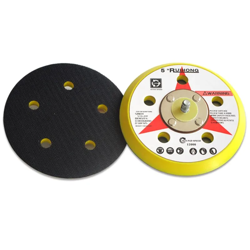 5 Inch 5-hole Backup Sanding Pad Sander Backing Pad For Hook And Loop ...