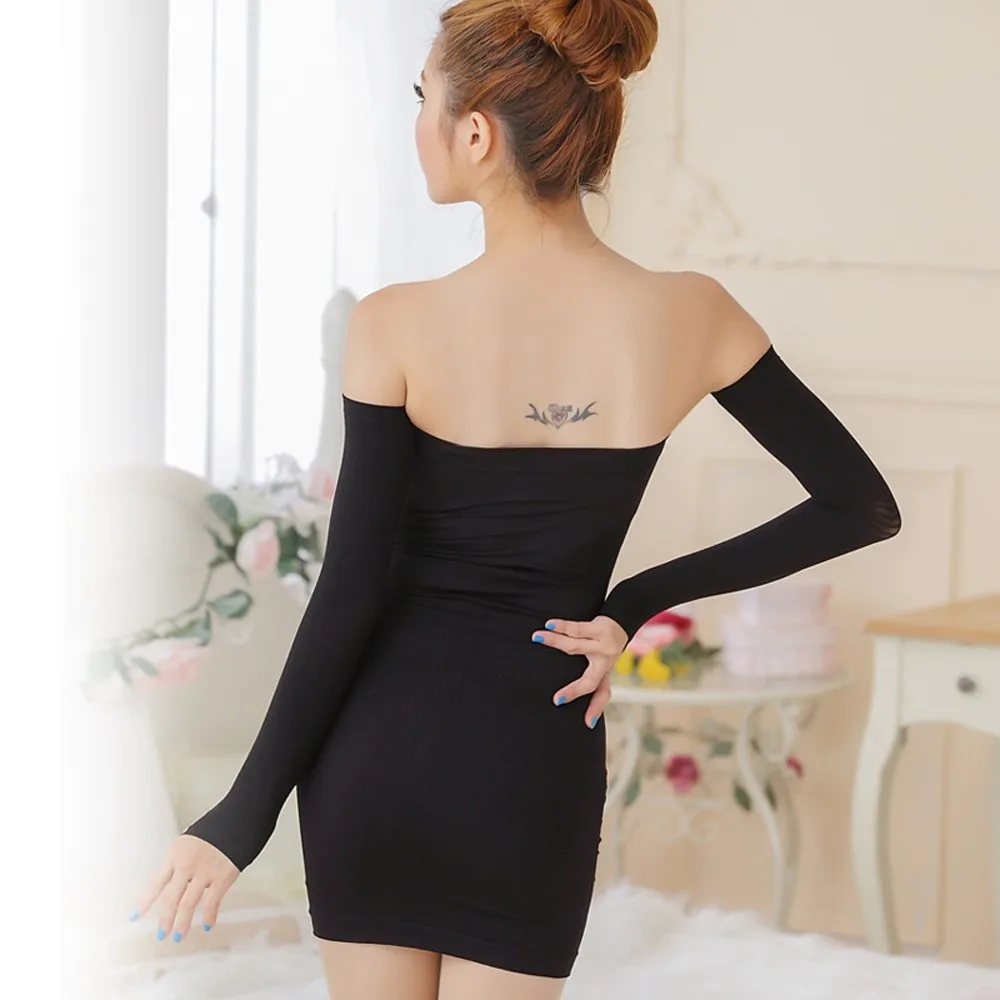 Sexy Wrapping Dress Push Up Breast Bust Up Onepiece Corset Full Slip ...