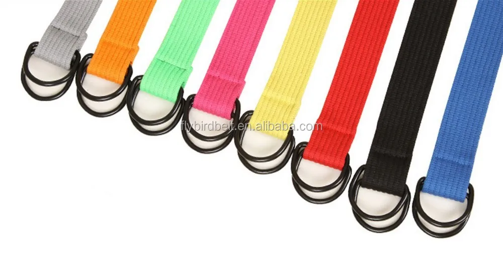 Low Price Polyester Cotton Mixed Double D Ring Fabric Web Belt - Buy D ...