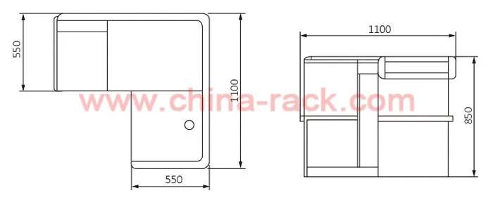 Grocery Small Checkout Counter Cashier Table With Gate - Buy Checkout ...