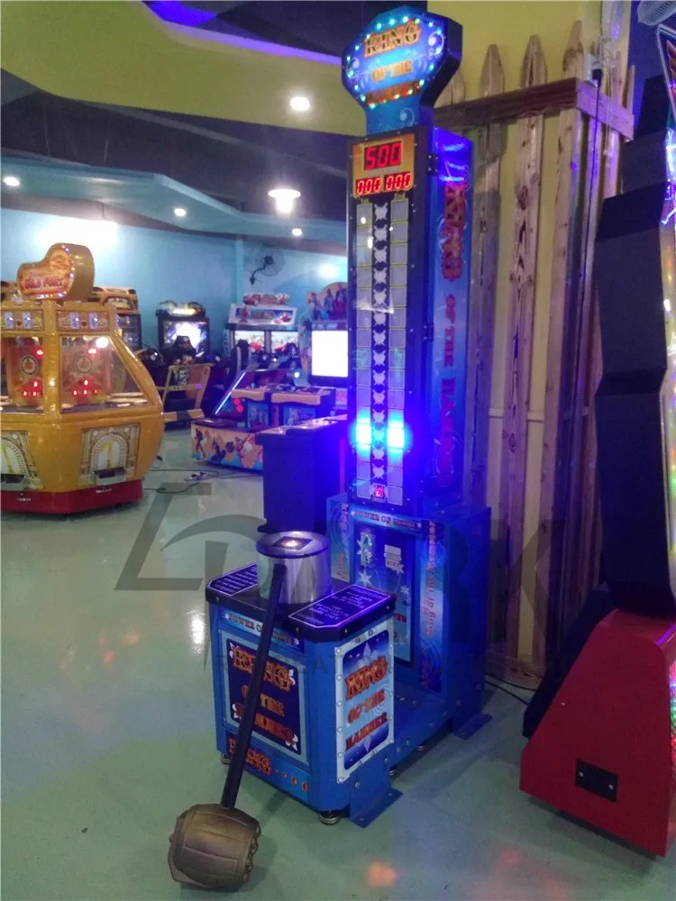 Coin Operated Hit Hammer Game Machine Lottery Ticket Redemption Big ...