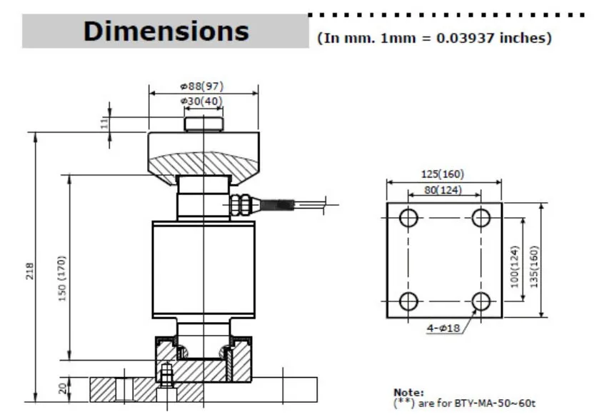 Btyma Self-restoring Rocker Pin Load Cell High Precision 500g Sensors ...