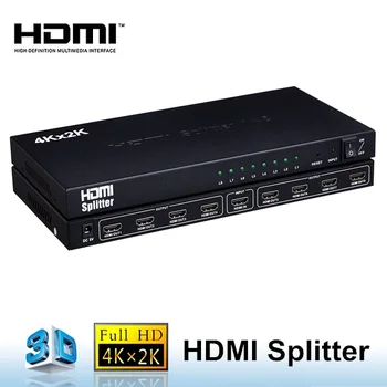 4k/30hz 1x8 8 Ports Hdmi Powered Splitter For Full Hd 1080p & 3d ...