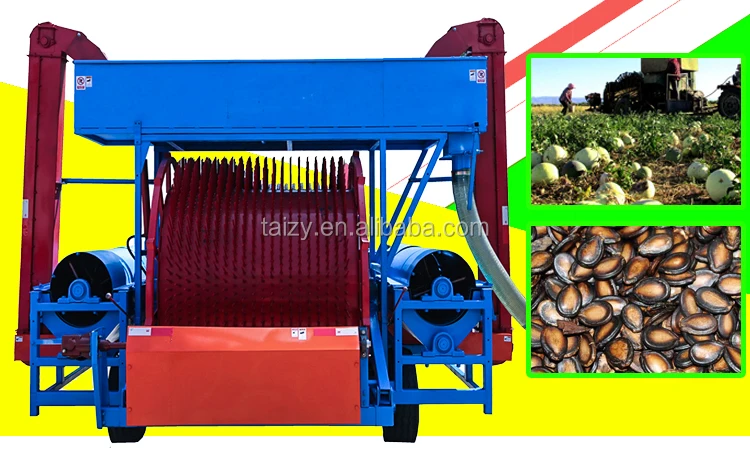 Large Capacity Full Automatic Watermelon & Pumpkin Seeds Harvesters