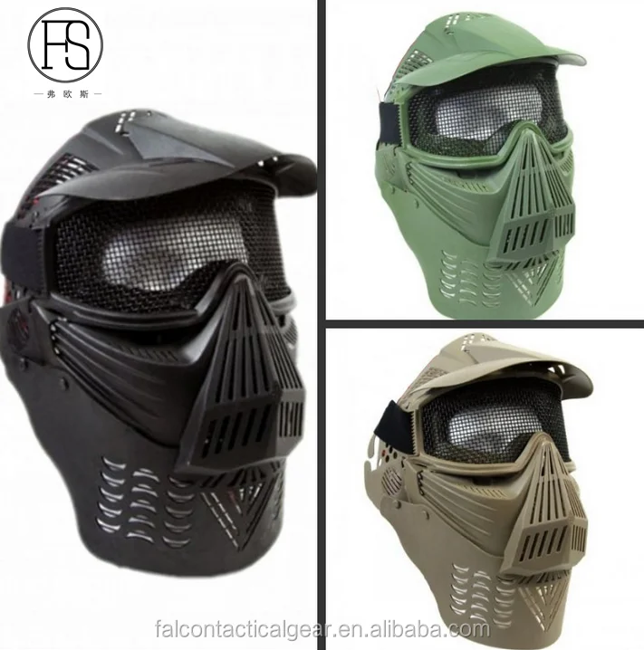 Outdoor Military Face Cover Protection Tactical Combat Airsoft Safety ...