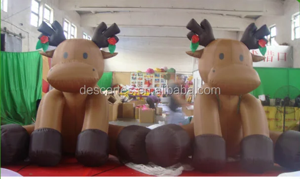 Xmas 20ft Tall Inflatable Reindeer,Giant Inflatable Christmas Deer For ...