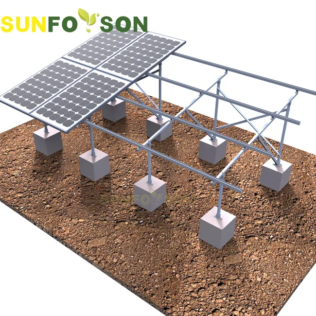 Aluminum Pv Ground Mounted Solar Panel Frames/ Support/ Structure ...