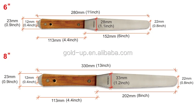 Stainless Steel Screen Printing Ink Spatula with Wooden Handle From ...
