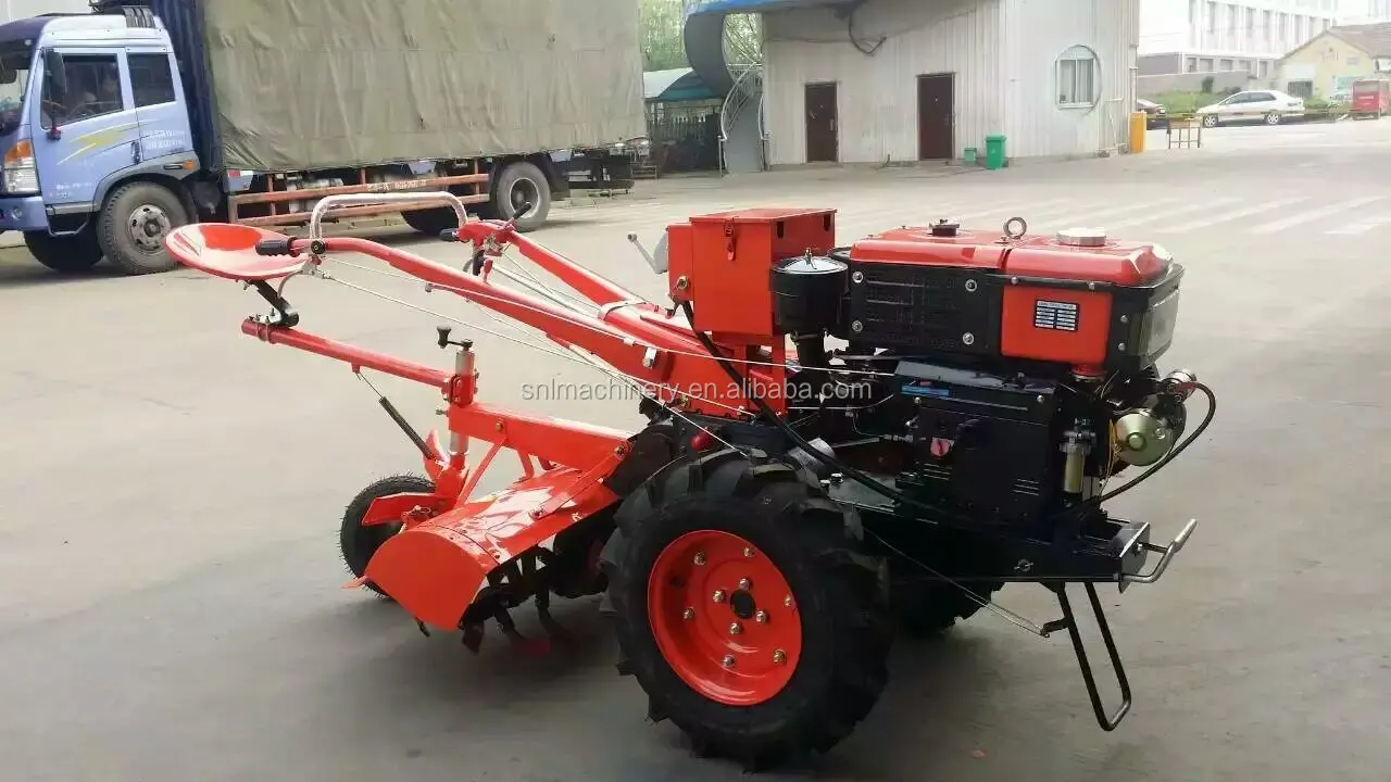Hand Tractor And Walking Tractor With Rotary Tiller And Plough Made In ...