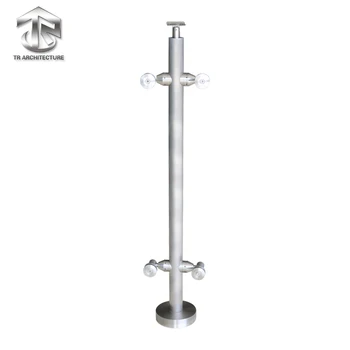 Floor Mounted Round Post Stainless Steel Veranda Railings - Buy ...