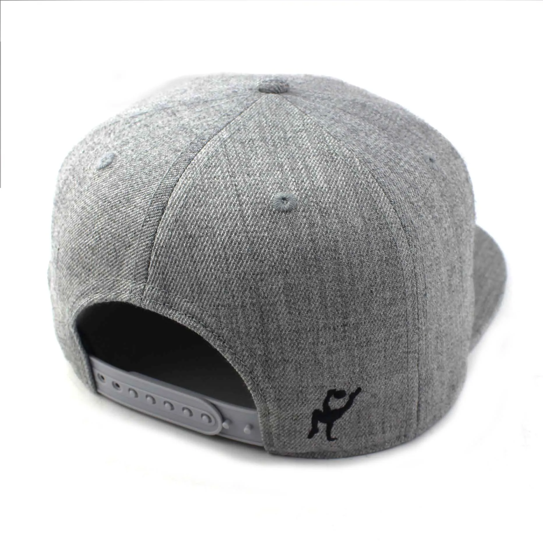 Custom Logo Embroidered Adjustable Hats Flat Brim Fitted Snapback Hats ...