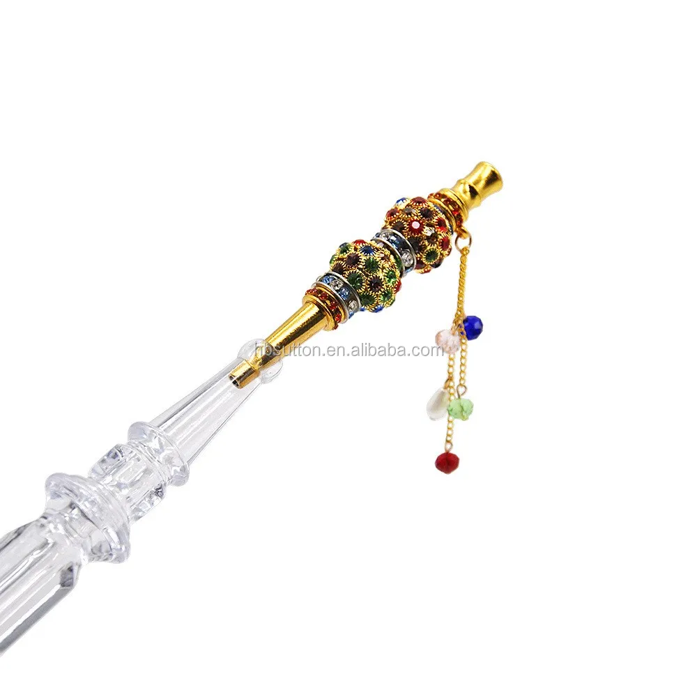 Metallic Fancy Hookah Tips Shisha Nargila Hose Mouth Tip Luxury Middle ...