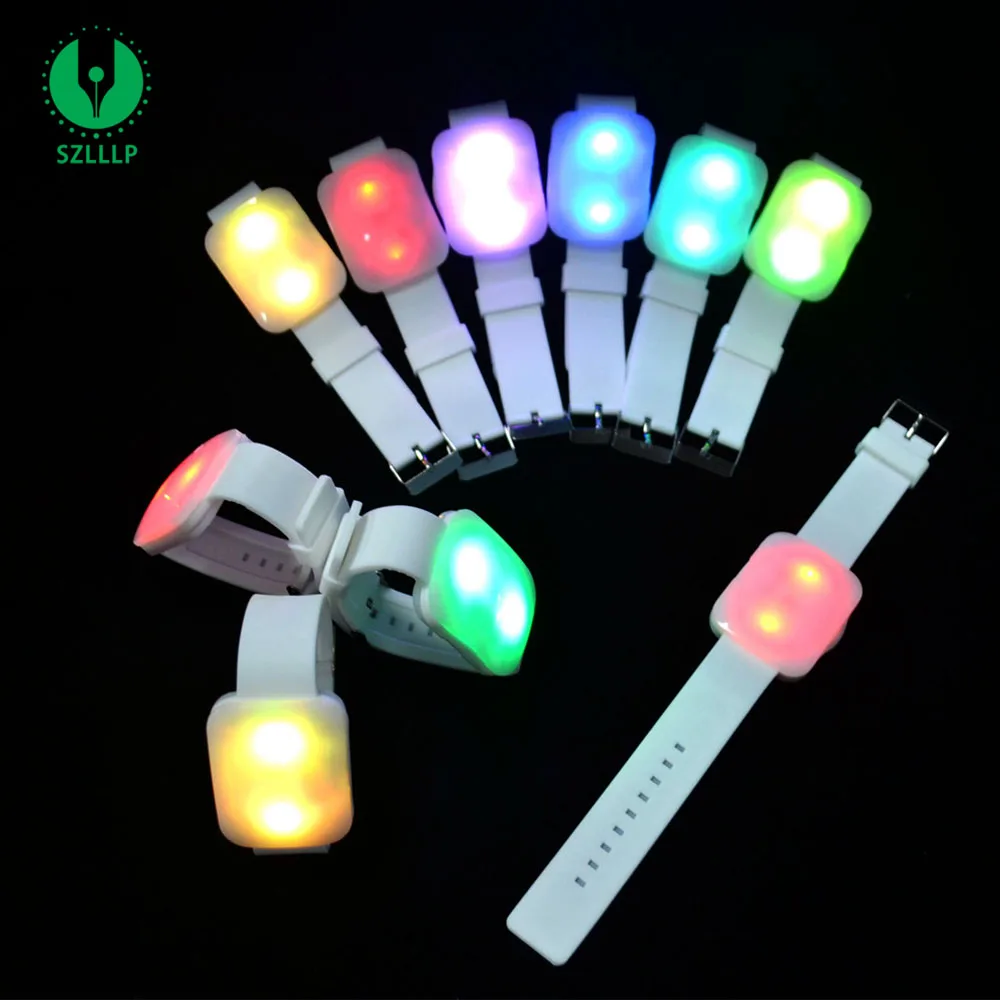 Remote Control Rfid Wristband Lighting Up Bracelet Led Flashing Control ...