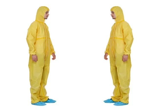 Ppe Coverall Impervious Laminated Yellow Suit Safety Coverall - Buy ...