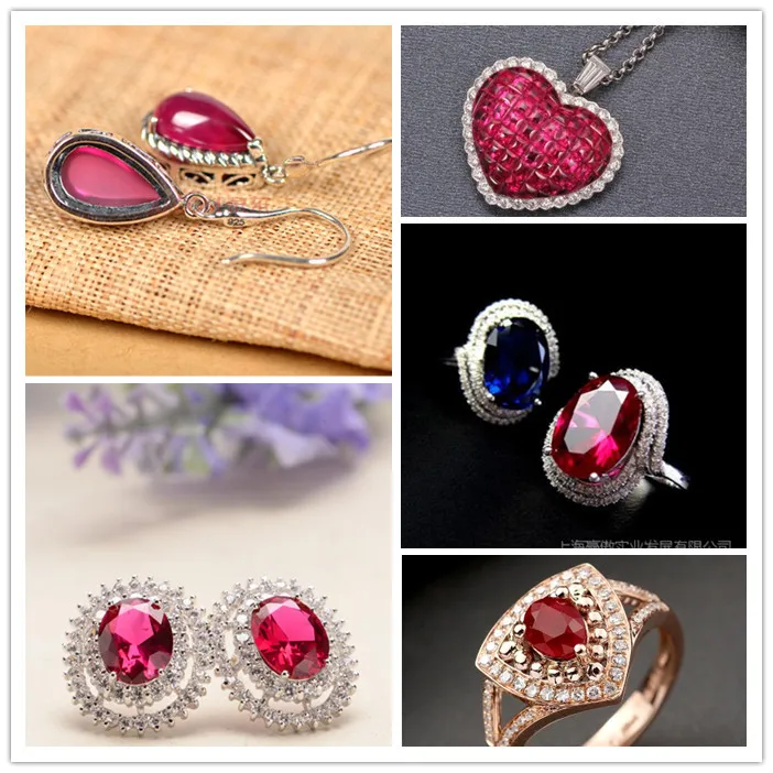 3a Ruby 3 Octagon Ruby Rose Saphire Gems Cut Loose Stone - Buy Ruby ...