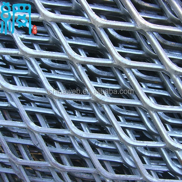 Slit And Stretched Mild Steel Mesh Black Or Galvanized Screen Sheets ...