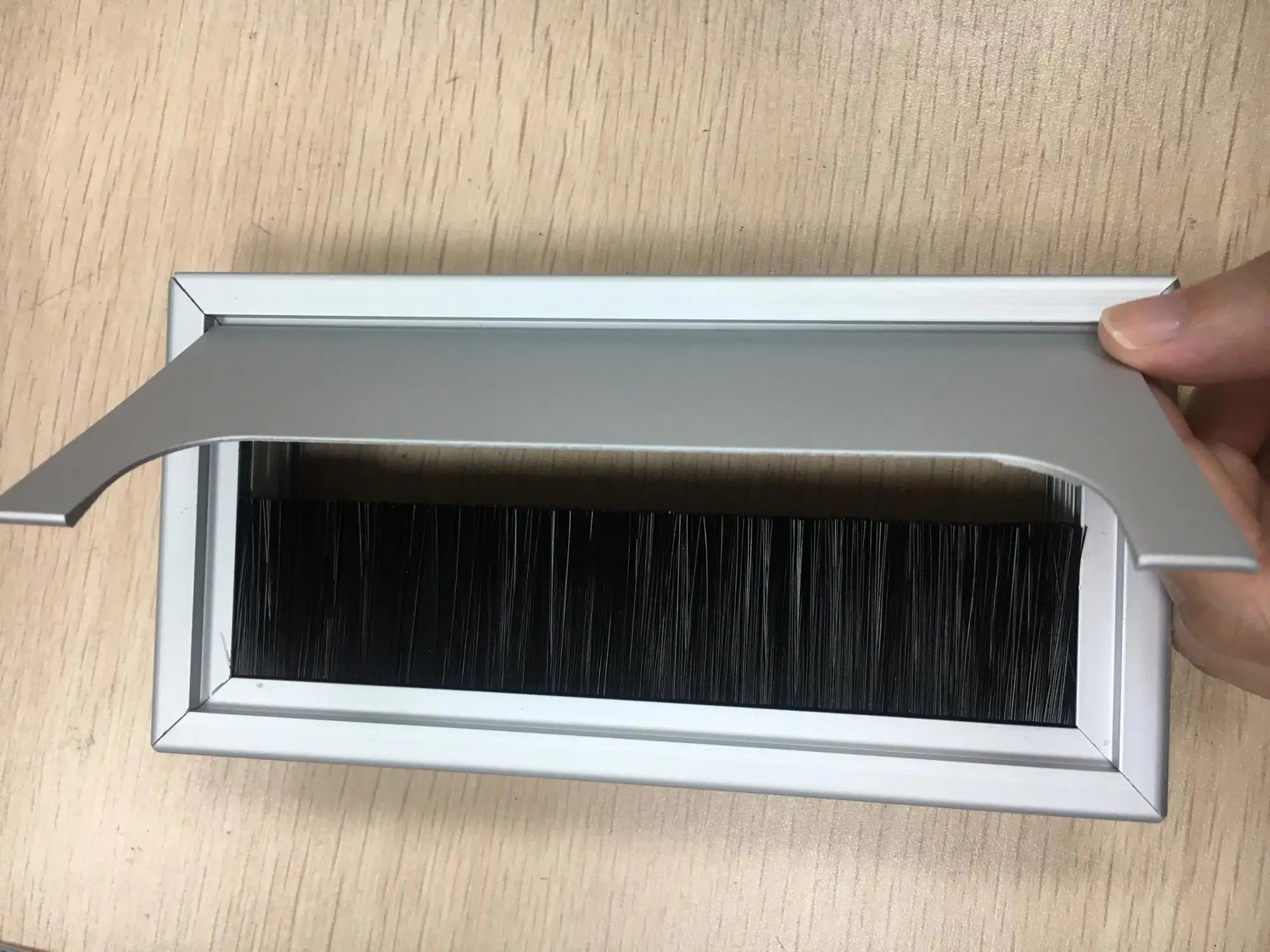 Office Aluminium Alloy Grommet Desk Wire Box Metal Desk Cable Grommet ...