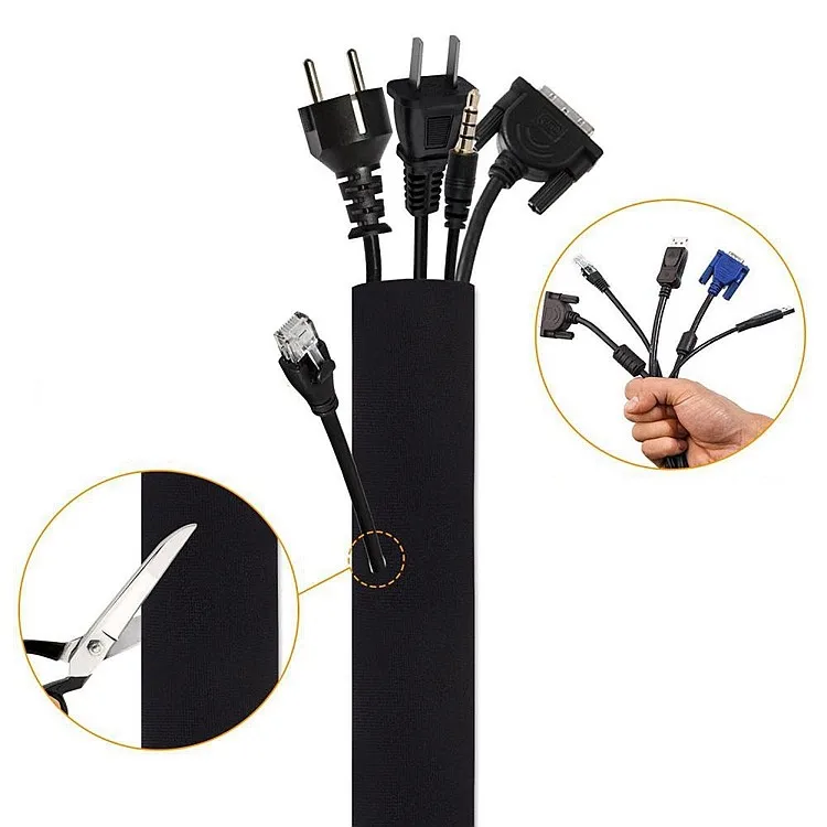 Easy To Cut Diy Neoprene Sleeve Cable Sleeving Wrap For Cable ...