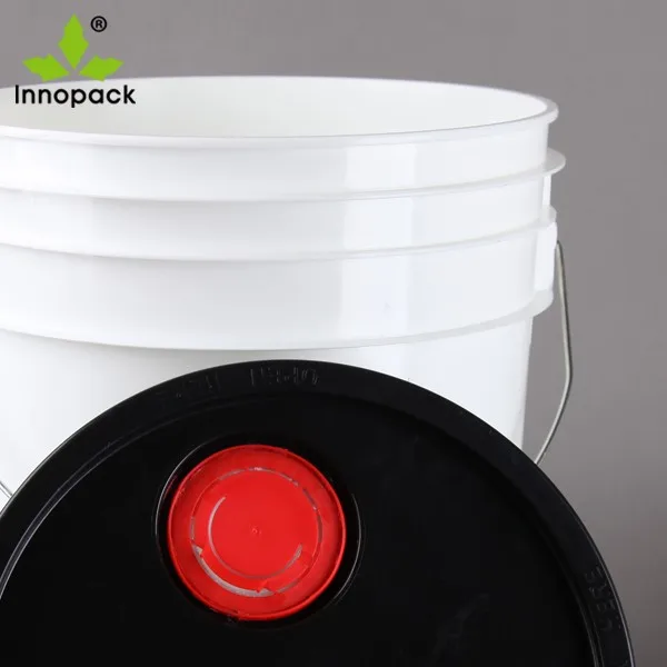 5 Gallon White Clear Plastic Bucket For Food With Spout Lid - Buy 5 ...