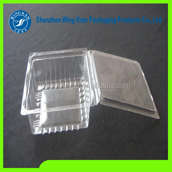 Clear Plastic Square Clamshell Salad Plastic Packaging Clamshell And ...