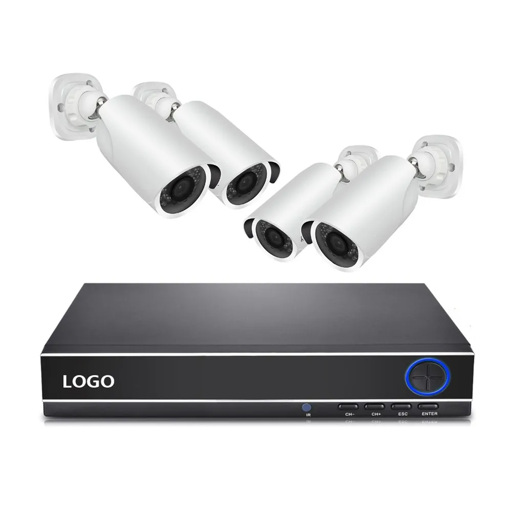 4 CH AHD DVR Kit - Home Security HD 1080P CCTV Camera