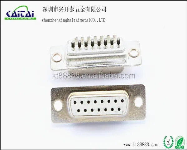 Mini D-sub 15 Pin Female Solder Connector - Buy Mini D-sub 15 Pin,D-sub ...