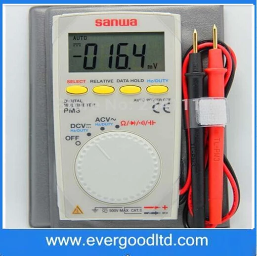 Sanwa Pm3/pm-3,500v 60khz,8.5mm Thick Body With Multi-function,Digital ...