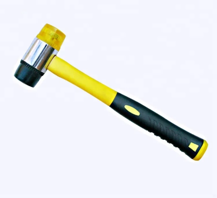 Professional Rubber Mallet Hammer - Durable Steel & Rubber Design ...