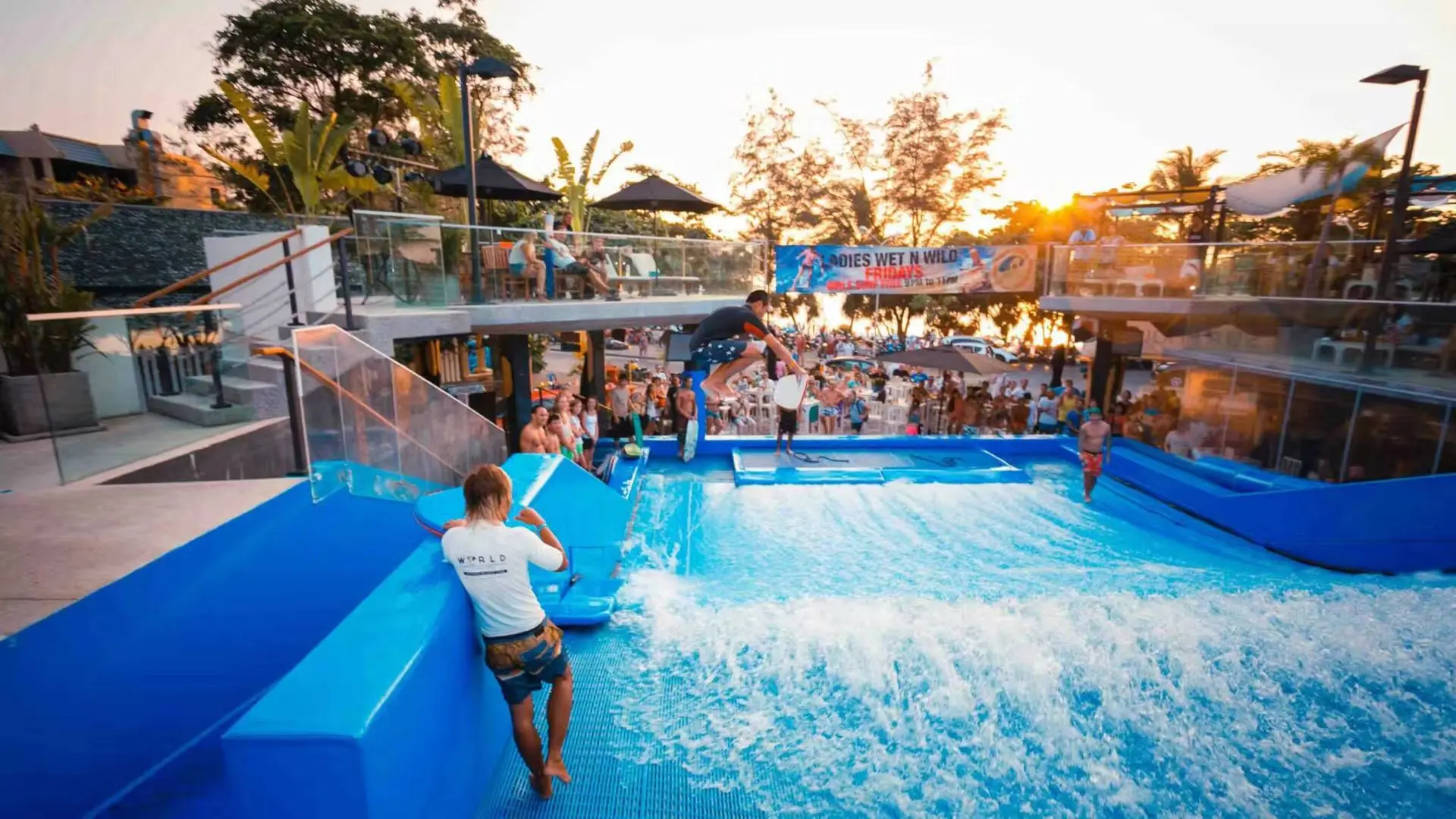 High Quality Water Surf Track For Adult Water Park Equipment/double ...