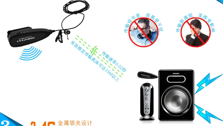 2.4g Mini Wireless Hidden Microphone For Wireless Microphone Mini ...